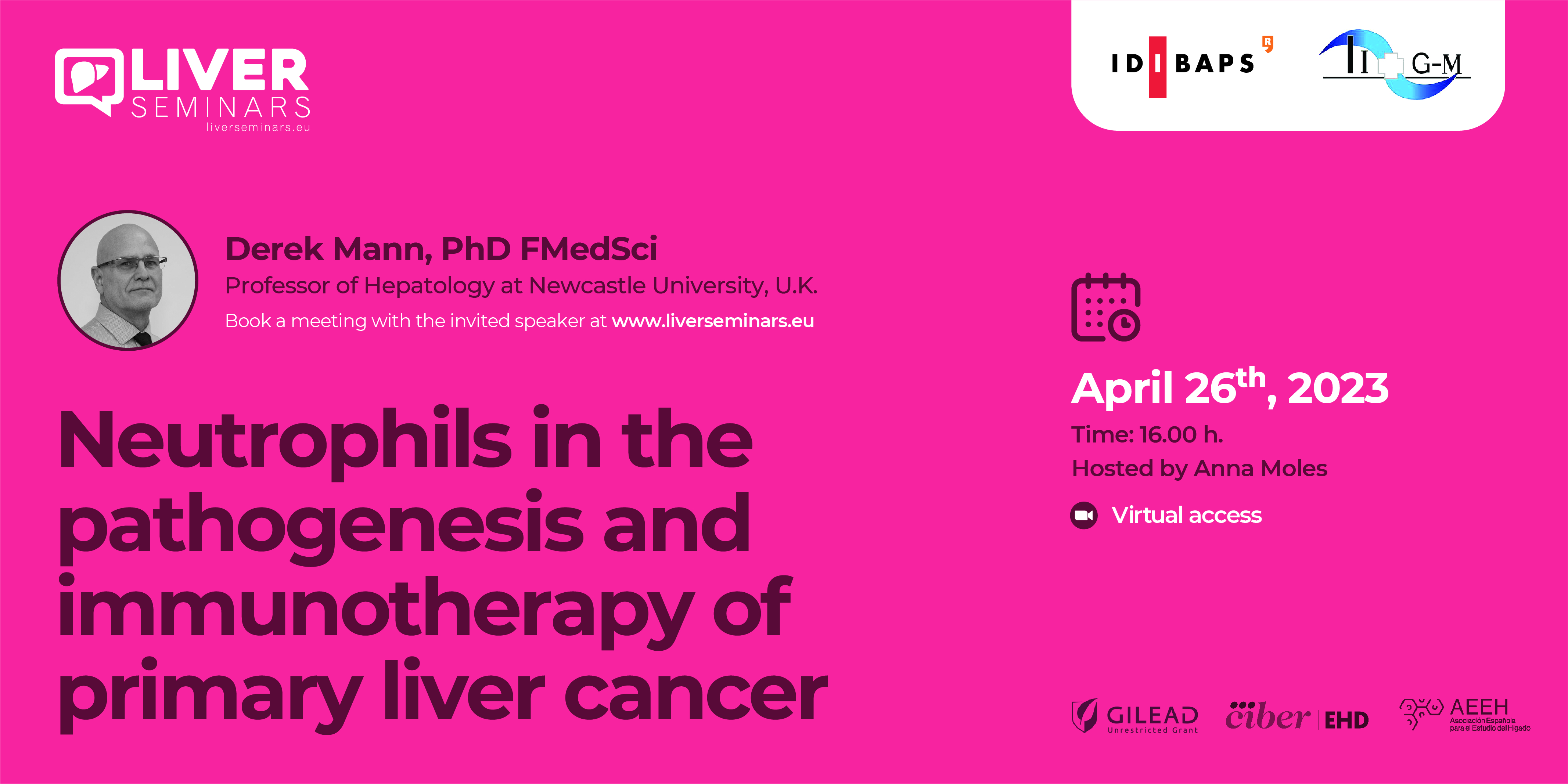 IDIBAPS Liver Seminar Neutrophils in the pathogenesis and immunotherapy ...